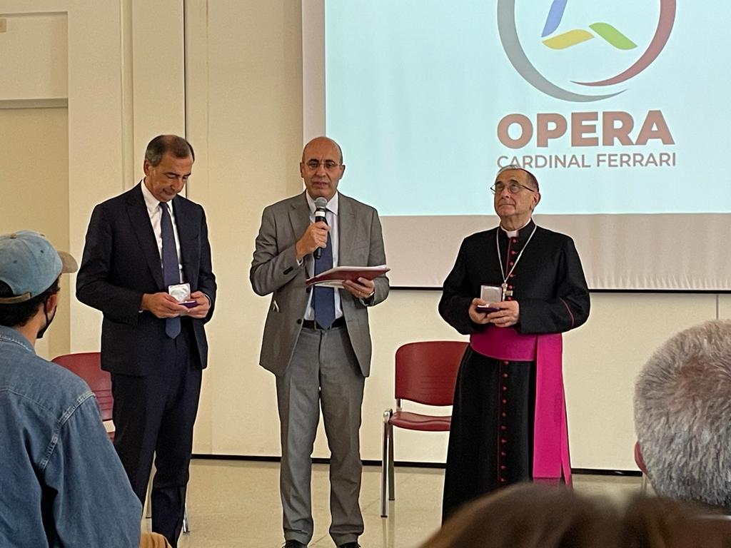 Opera Cardinal Ferrari: il sindaco Giuseppe Sala e l'Arcivescovo ...