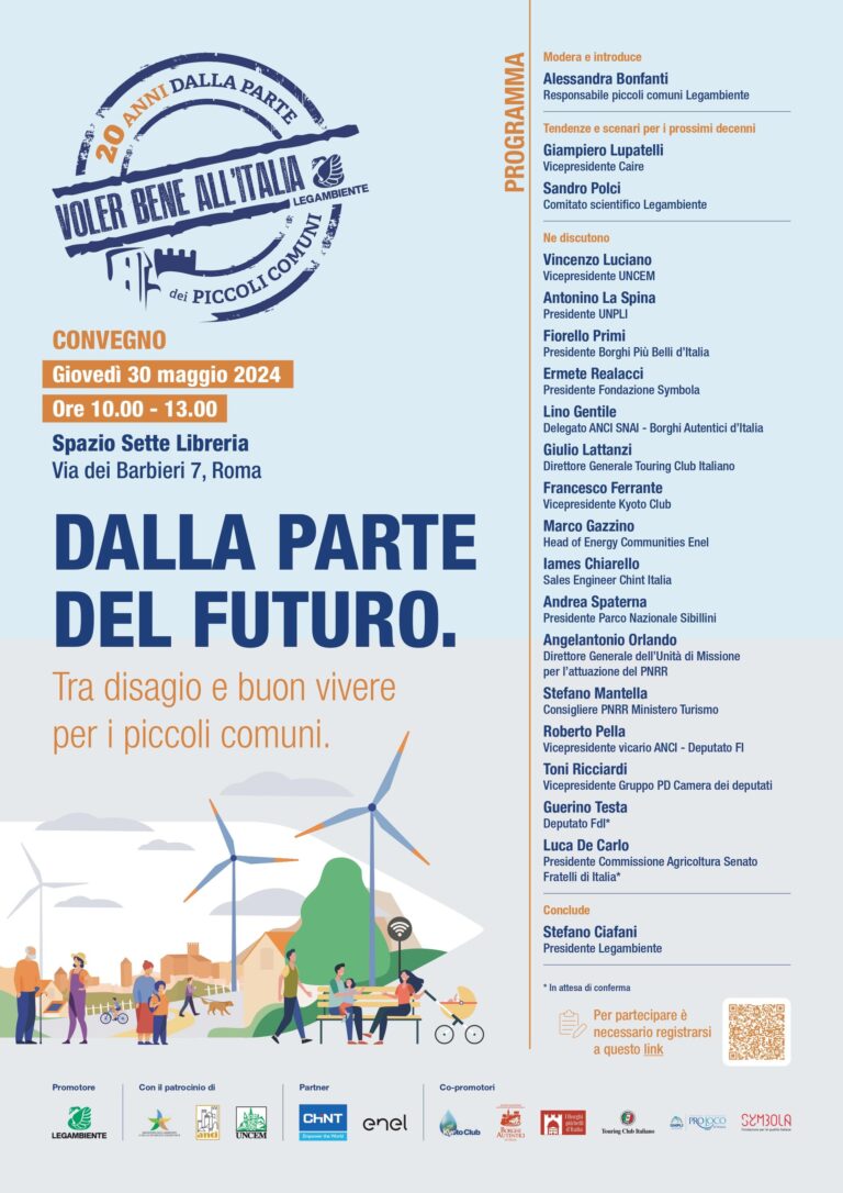 Voler Bene all'Italia: l'evento di Legambiente a sostegno dei piccoli ...